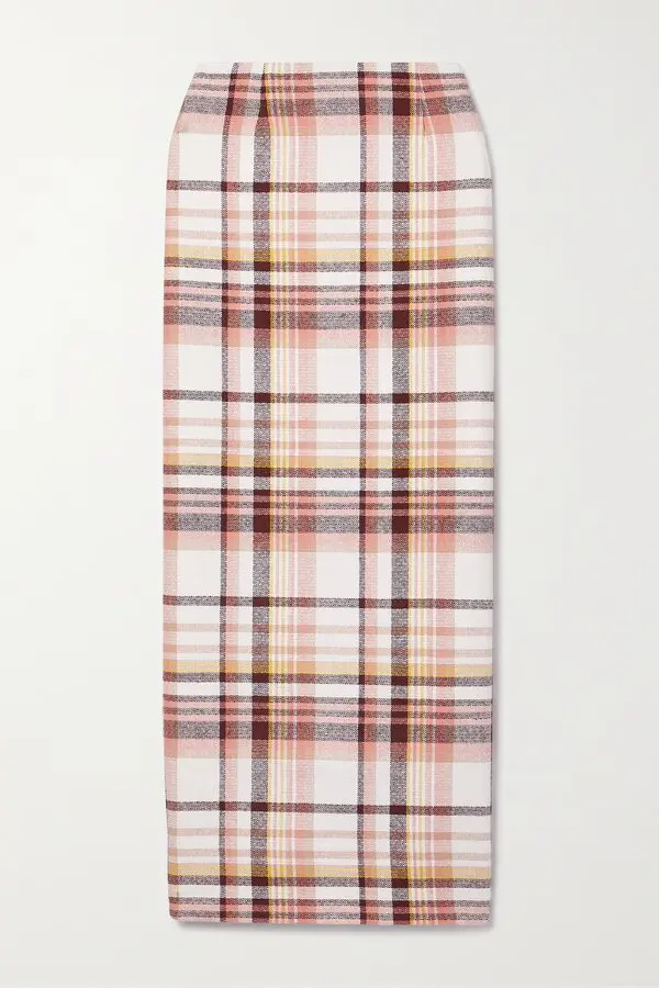 Zimmermann Matchmaker Checked Midi Skirt