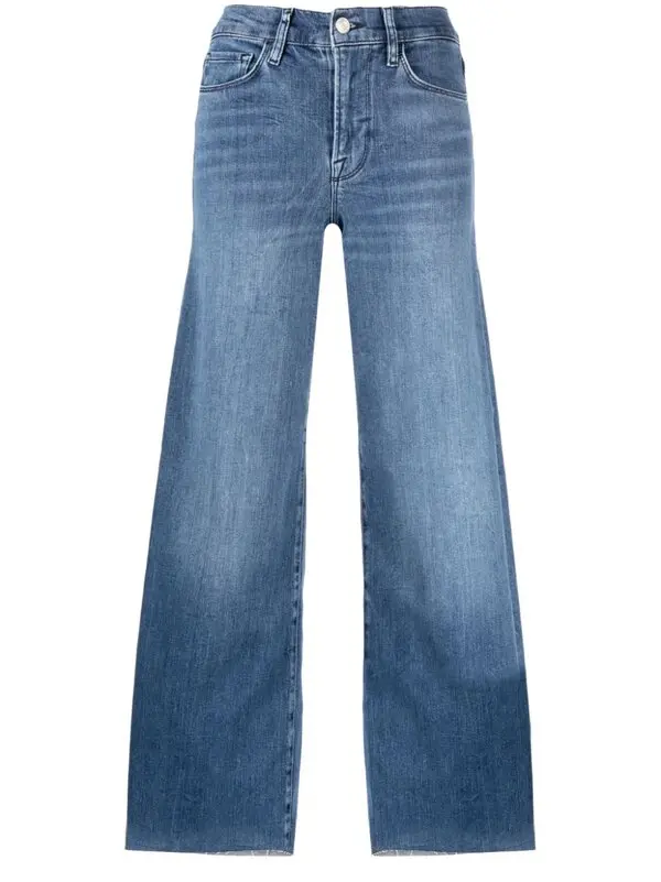 FRAME Le Slim Palazzo Wide-leg Jeans - Blue