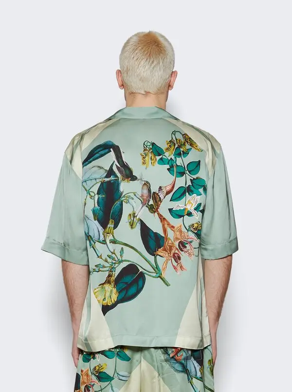 Dries Van Noten Cassi Short Sleeve Shirt - Mint | Editorialist