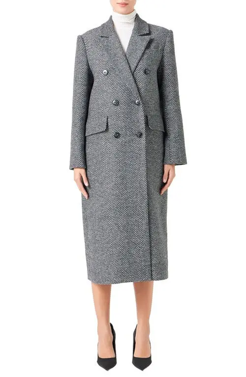 Endless Rose Herringbone Notch Lapel Blazer