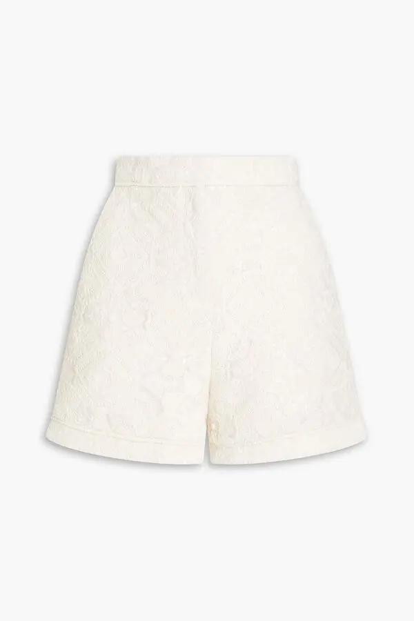 Maje Sequin-embellished Tulle Shorts