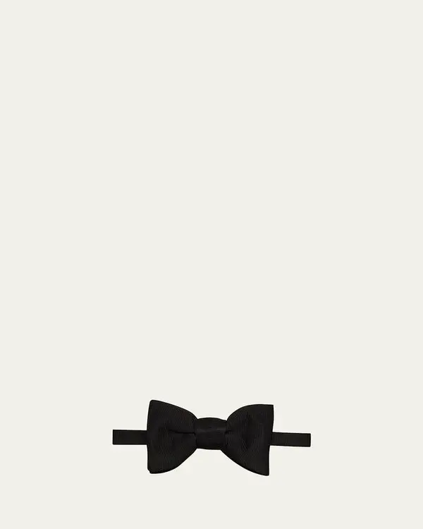 TOM FORD Grosgrain Silk Bow Tie - Blk Sld
