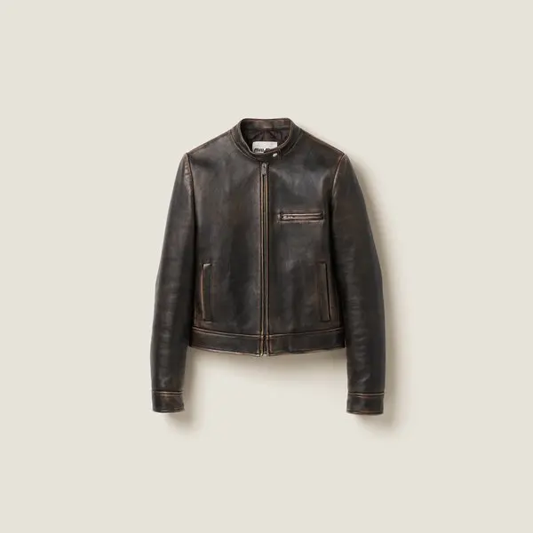 Miu Miu Nappa Leather Jacket