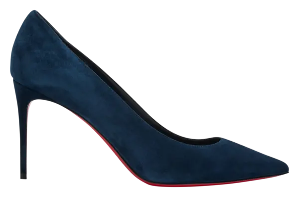 CHRISTIAN LOUBOUTIN Kate Suede Pumps - Marine