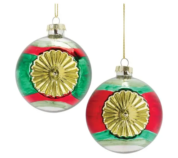 MELROSE Glass Reflector Ball Ornament