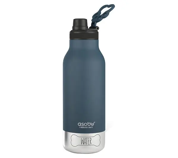ASOBU Buddy 32oz 3in1 Water Bottle With Remov Able Dog Bowl One