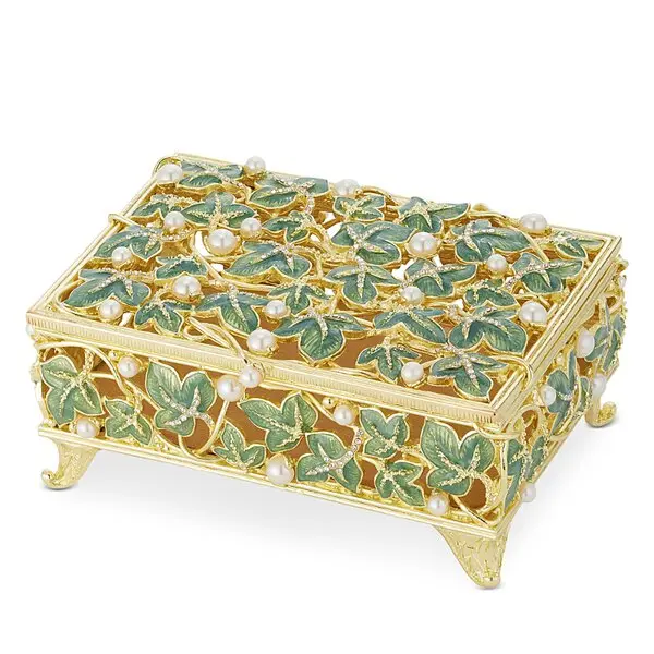 OLIVIA RIEGEL Ivy Gold Tone Box