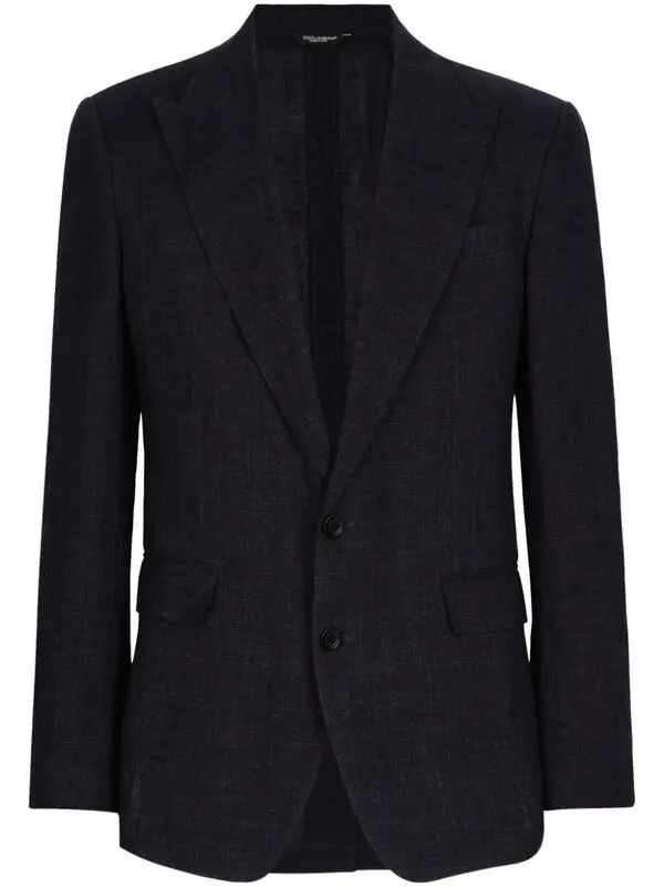 Dolce & Gabbana Sicilia Peak-lapels Blazer - Blue