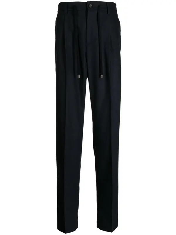 Peserico Drawstring-waist Tapered Trousers