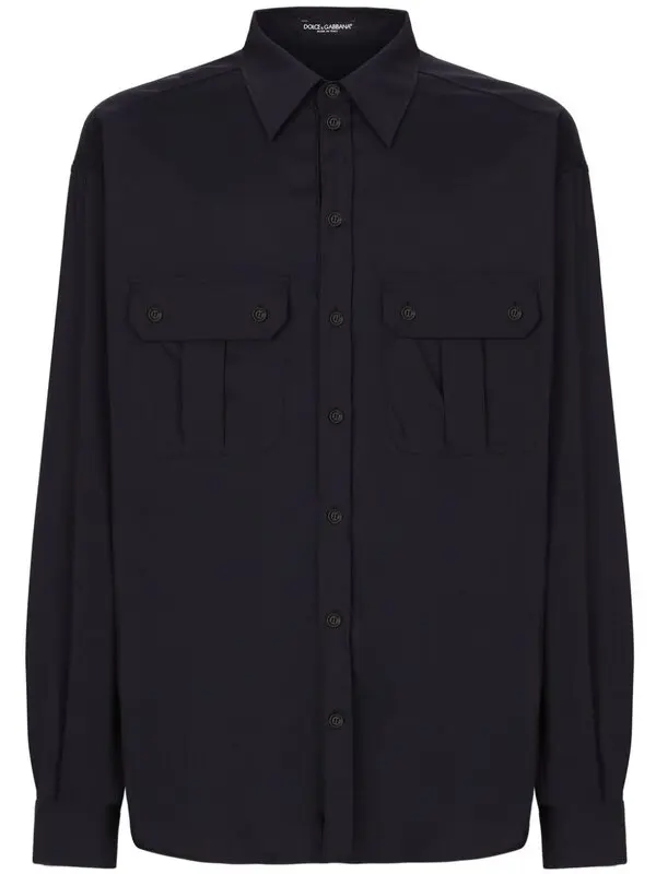 Dolce & Gabbana Pleat-detail Button-up Shirt