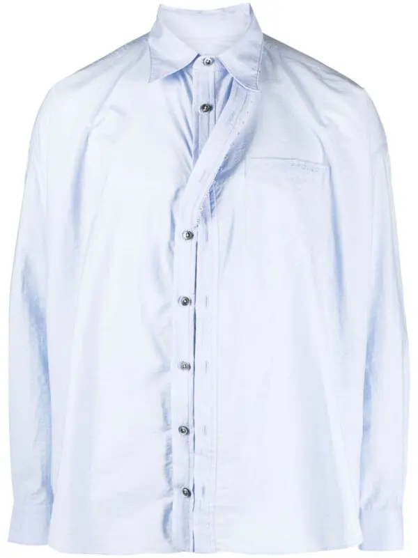 Y/project Asymmetric Shirt - Blue