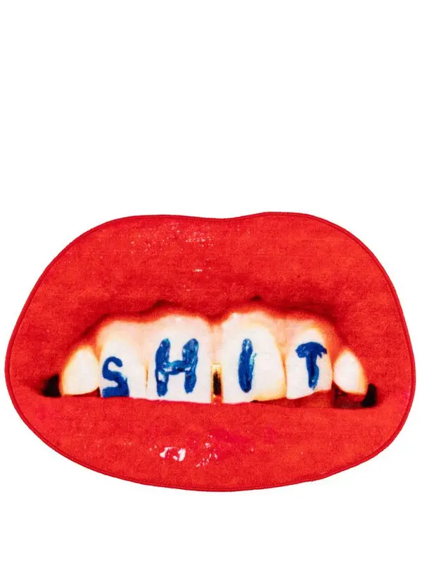 SELETTI Graphic-print Mat - Red