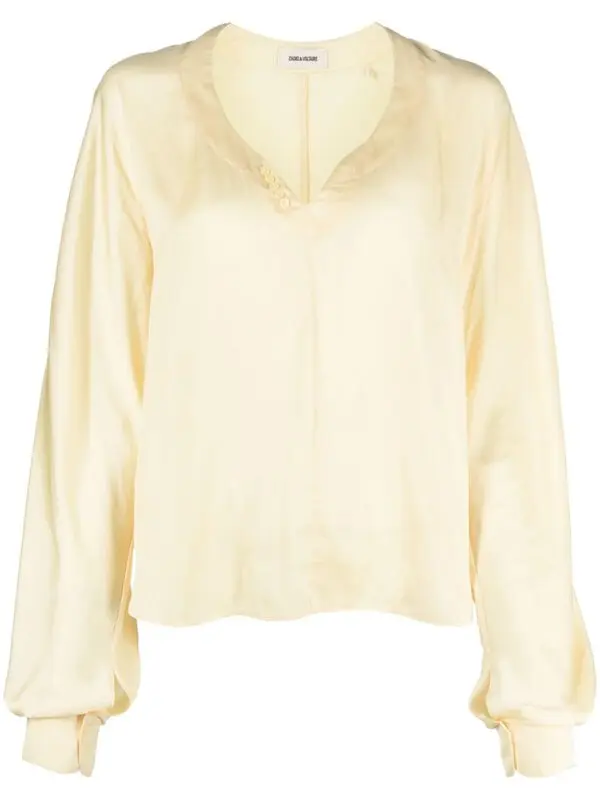 Zadig&Voltaire Tonastir Satin-finish Blouse