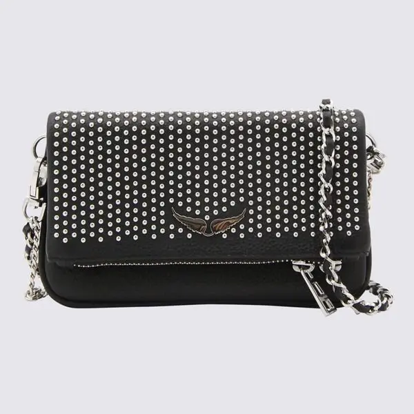 Buy Zadig&Voltaire Zadig&voltaire Leather Rock Nano Plumetis Shoulder Bag Black At 33 Off