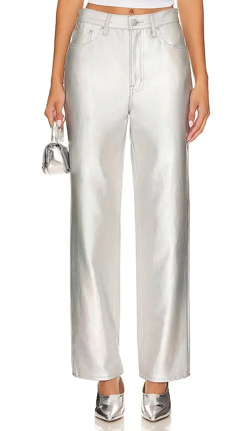 PISTOLA Cassie Super High Rise Straight Jeans - Coated Prism
