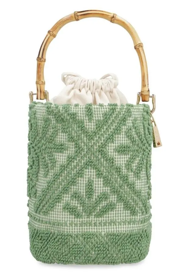 Buy LA MILANESA Chia Bucket Bag Green At 33 Off Editorialist