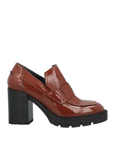 JANET & JANET Loafers In Leather - Brown