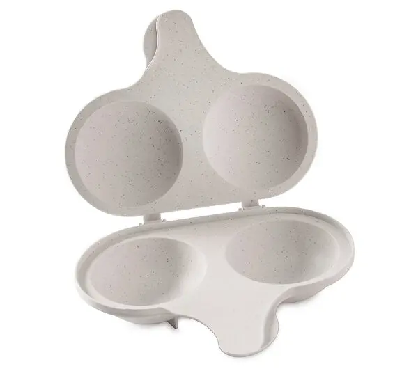 NORDICWARE Microwave Two Cavity Egg Poacher
