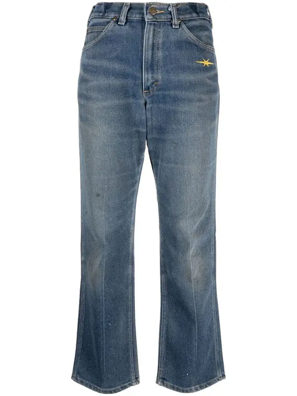 Phipps X Lee Ripped Straight-Leg Jeans - Blue | Editorialist
