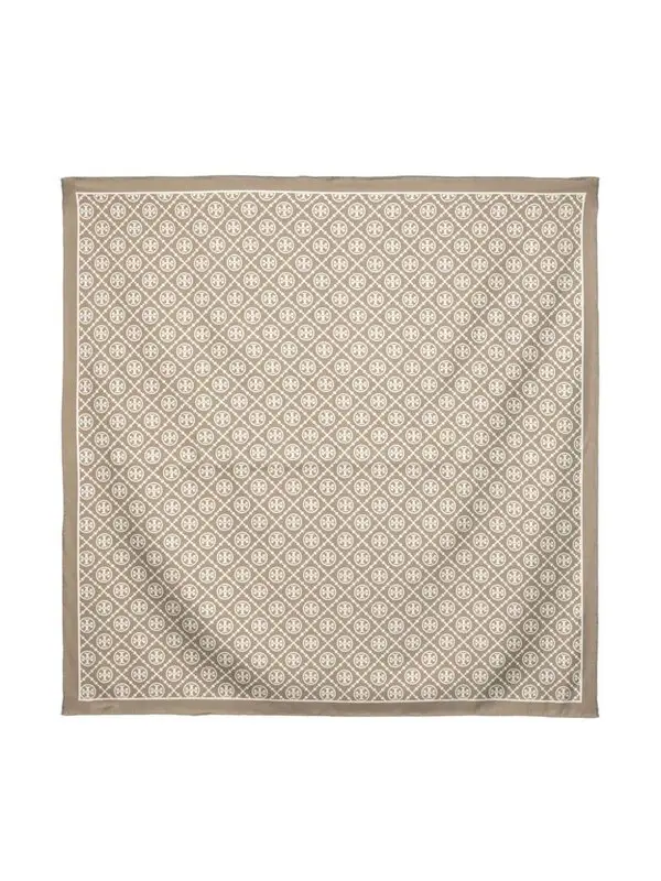 Tory Burch T Monogram Silk Scarf