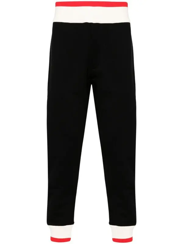 Alexander McQueen Logo-print Strap Cotton Track Pants