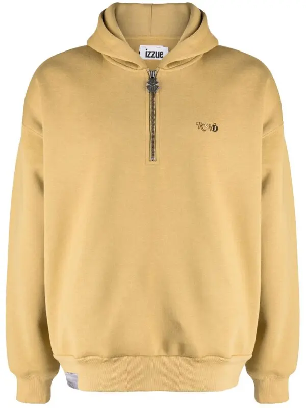Izzue Photograph-print Half-zip Hoodie