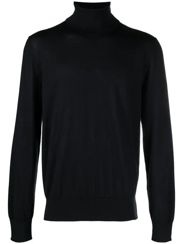 Dolce & Gabbana Roll-neck Cashmere Jumper - Blue