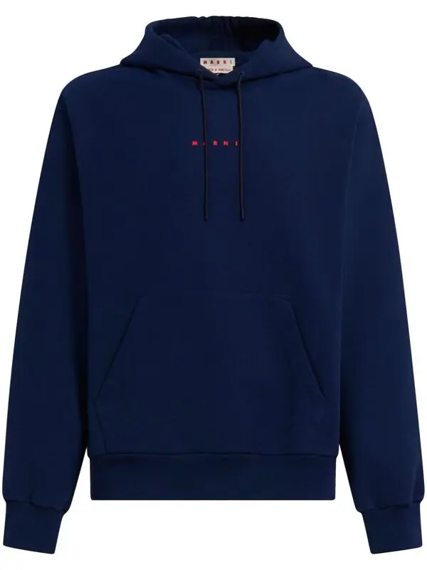 Marni Logo-print Cotton Hoodie