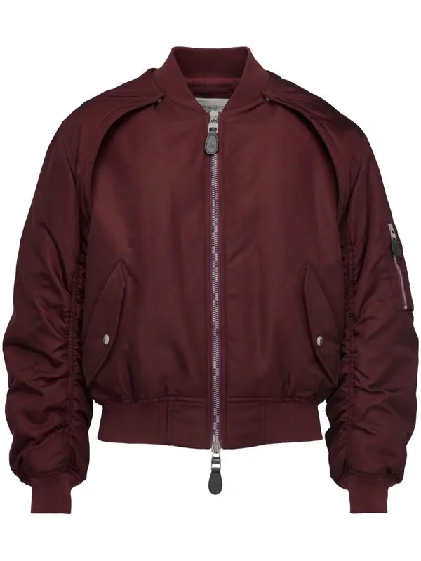 Alexander McQueen Detachable-sleeve Bomber Jacket