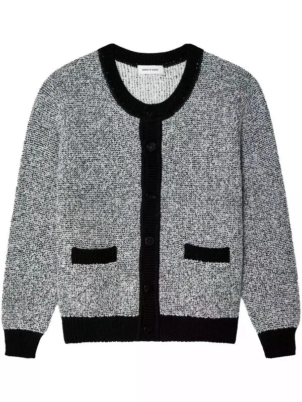 ERNEST W. BAKER Contrast-trim Bouclé Cardigan
