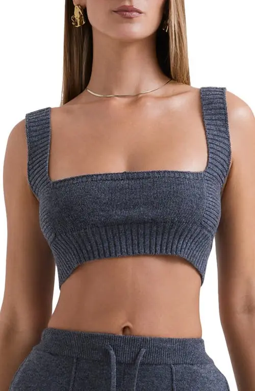 House Of Cb Sia Ribbed Sweater Bralette