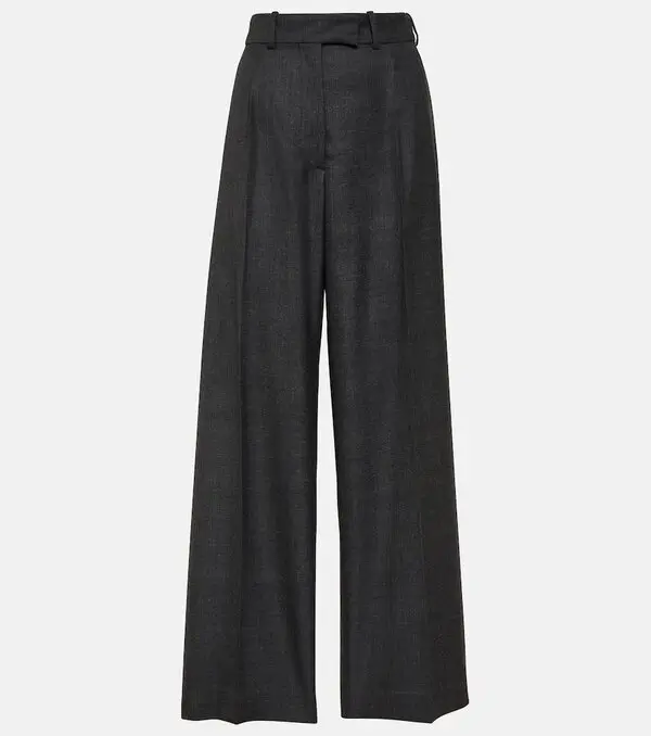 THE ROW Roan High-rise Wide-leg Pants - Grey