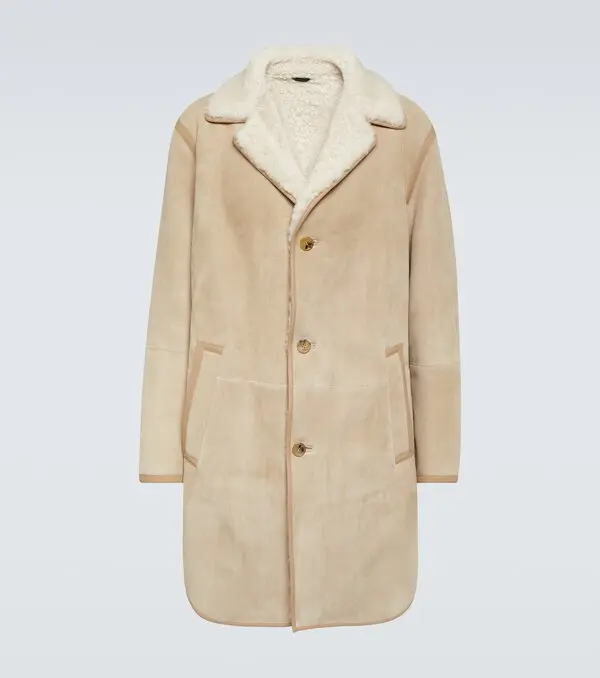 Loro Piana Sedrun Shearling-lined Suede Coat