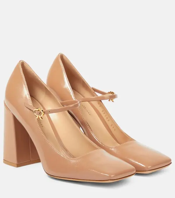 GIANVITO ROSSI Freeda Leather Pumps - Pink