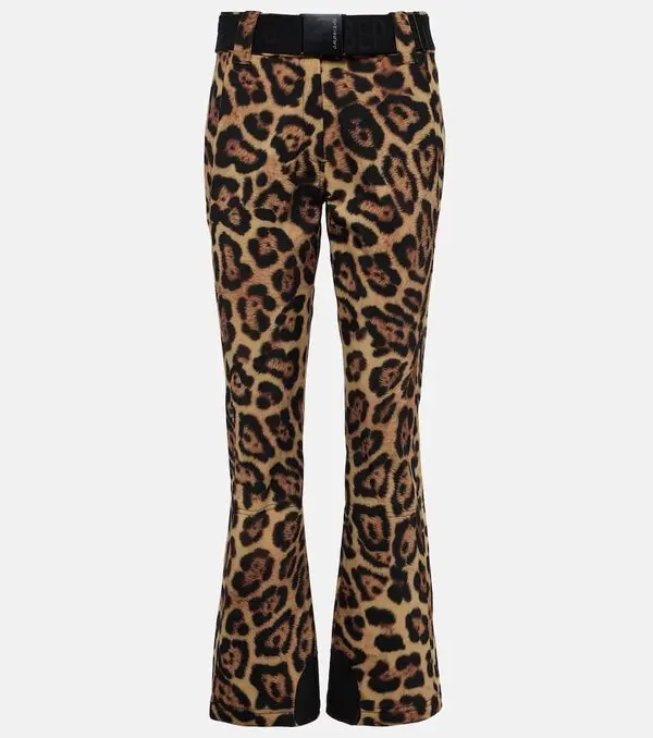Goldbergh Purr Leopard-print Ski Pants - Brown | Editorialist