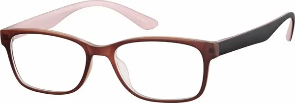 Zenni Preppy Rectangle Prescription Glasses Universal Bridge Fit ...