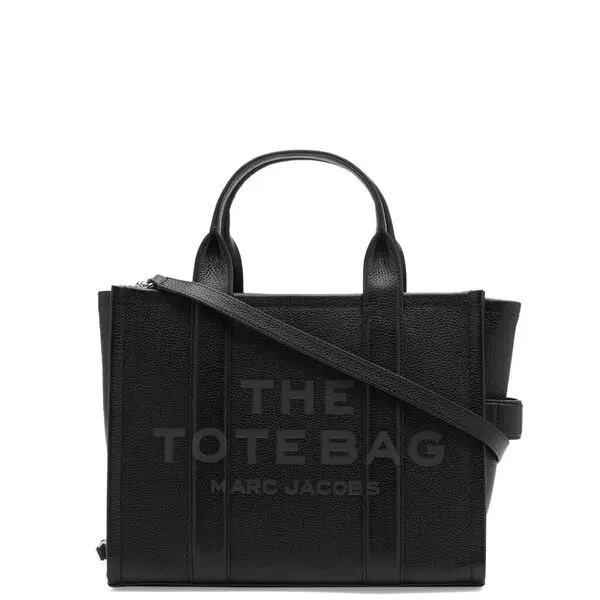 Marc Jacobs Leather Medium Tote Bag - Black