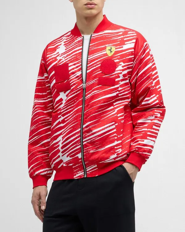 PUMA Scuderia Ferrari X Joshua Vides Race Jacket - Red | Editorialist