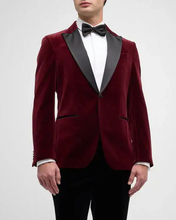 Hugo Boss Velvet Peaklapel Dinner Jacket Onecolor Editorialist