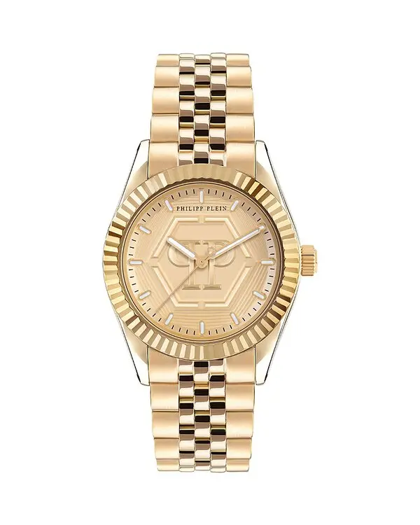 Philipp Plein Date Superlative Watch, 38mm - Gold