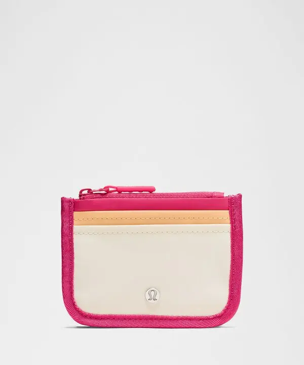 Lululemon True Identity Card Case - Raspberry Coulis/rock Melon/light Ivory