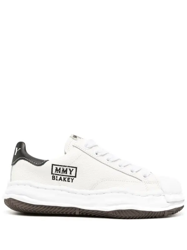 Mihara Yasuhiro Blakey Leather Sneakers - White