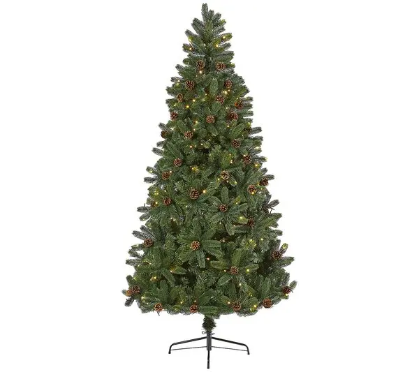 NEARLY NATURAL 7.5' Rocky Mountain Spruce Chris Tmas Tree