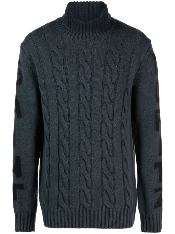 MC2 SAINT BARTH Logo-jacquard Fisherman's-knit Jumper