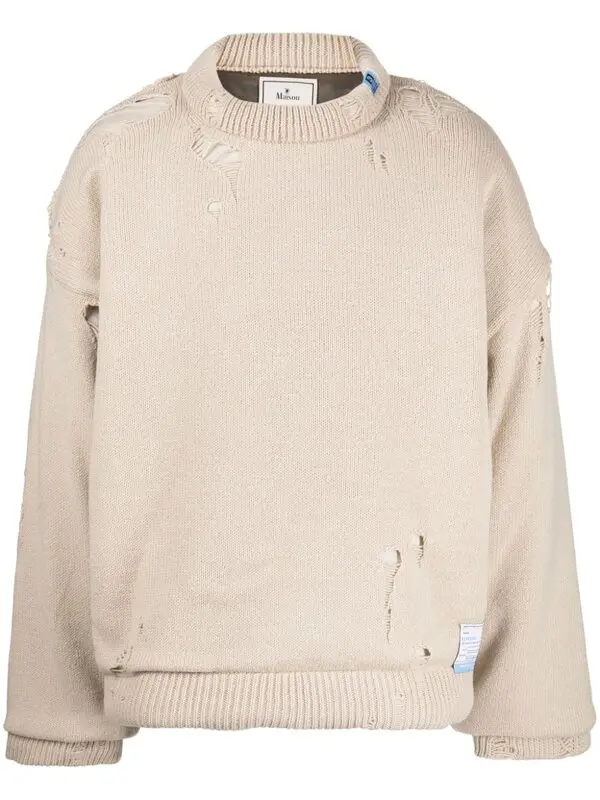Mihara Yasuhiro Logo-patch Wool-blend Sweatshirt