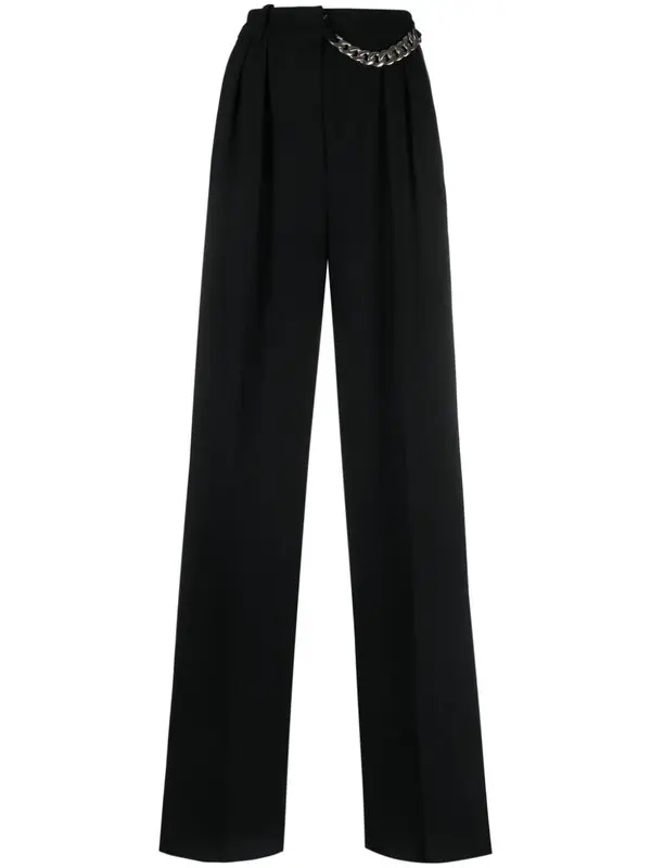 Barbara Bui Chain-detail Wide-leg Trousers