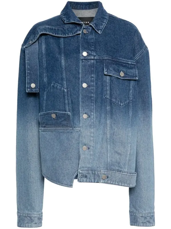 BOTTER Asymmetric Deconstructed Denim Jacket - Blue