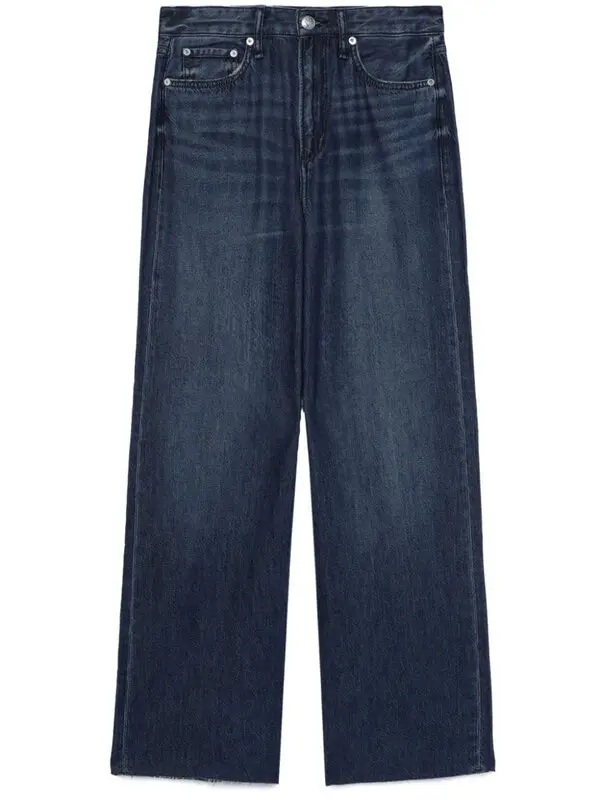 Rag & Bone Featherweight Logan Wide-leg Jeans - Blue