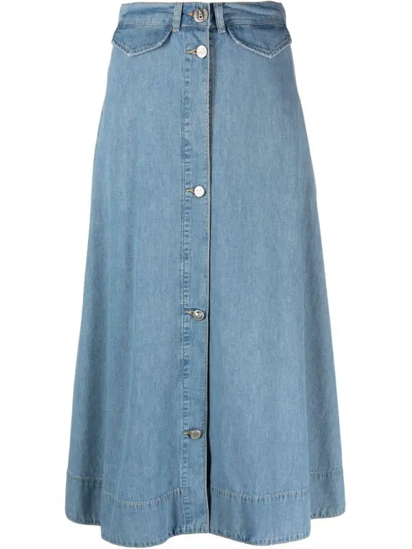 MOSCHINO JEANS A-line Denim Skirt