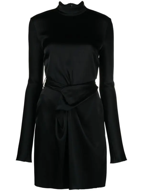 Nanushka Charon Twisted Satin Dress